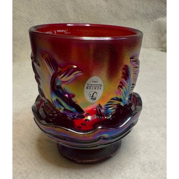 Fenton | Accents | Fenton Signed Iridescent Handpainted Fairy Light ...